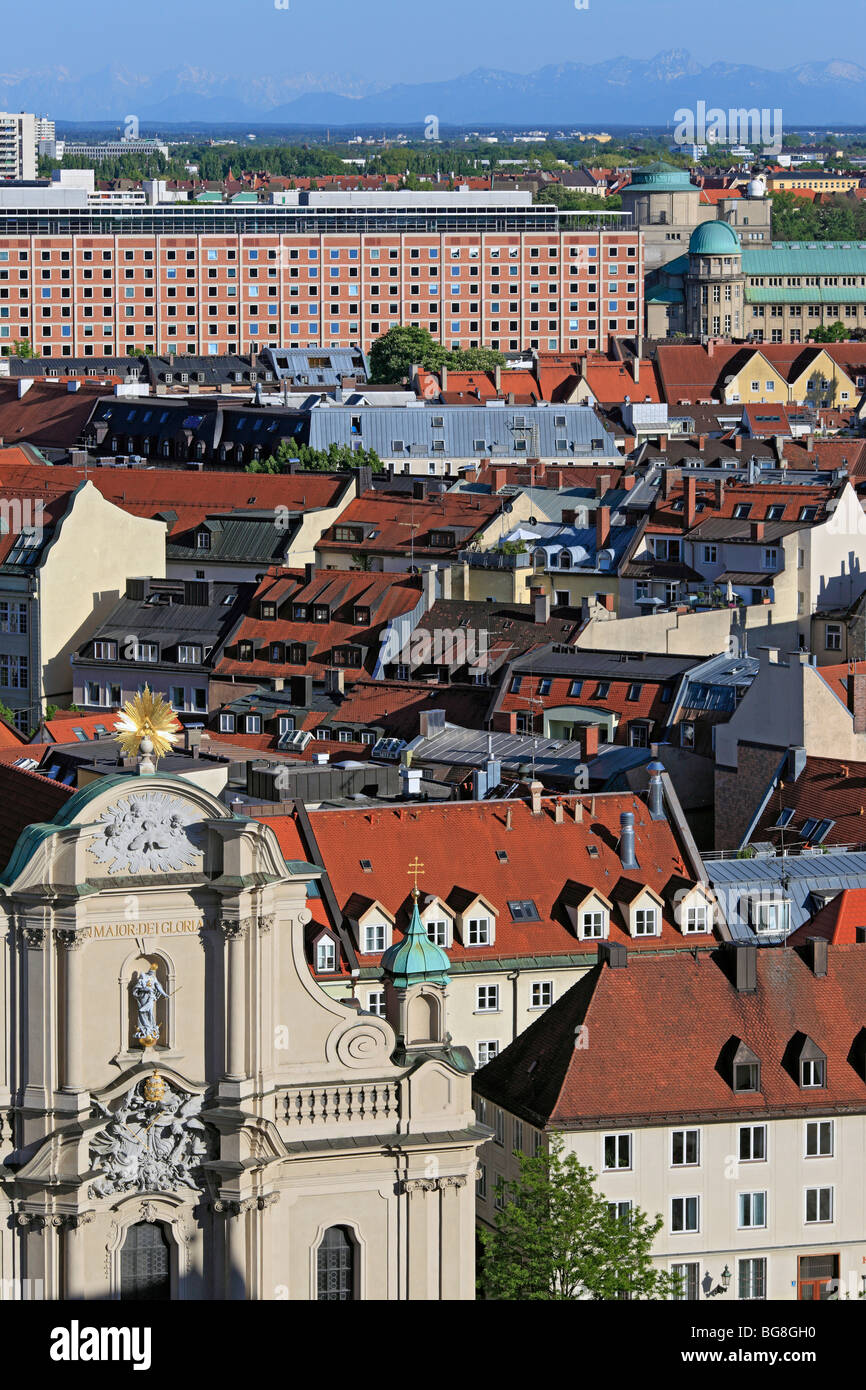 View of Munich from The New Town Hall, Munich, Bavaria, Germany Stock ...