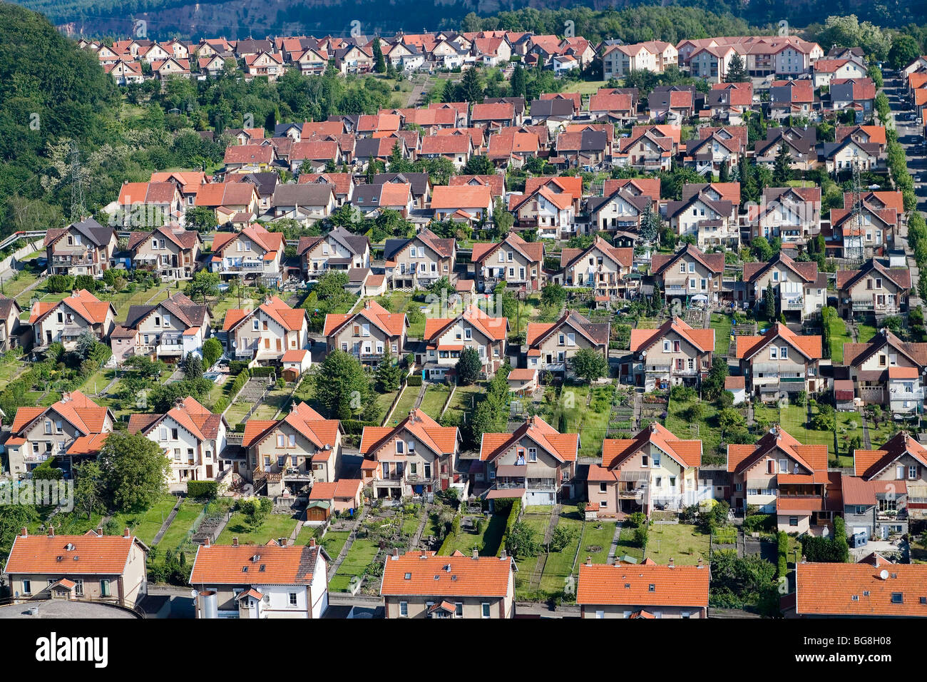 Moselle (57) : aerial view Stock Photo - Alamy