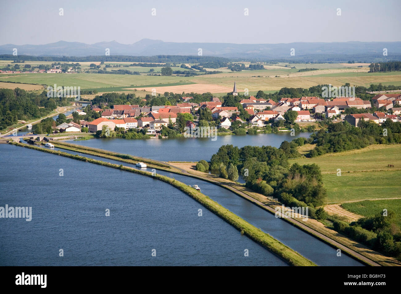 Moselle (57) : aerial view Stock Photo - Alamy