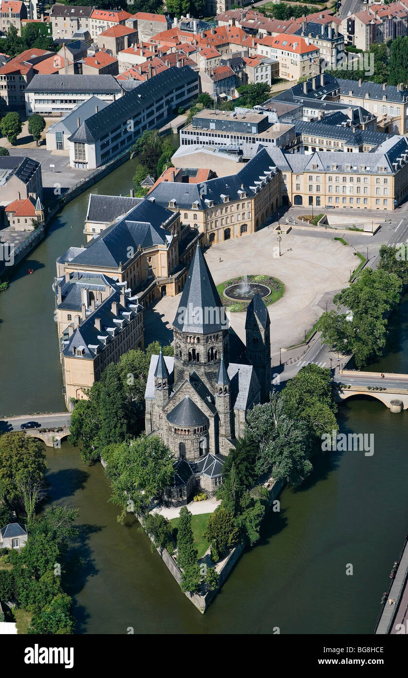 Aerial view over Metz (57 Stock Photo - Alamy
