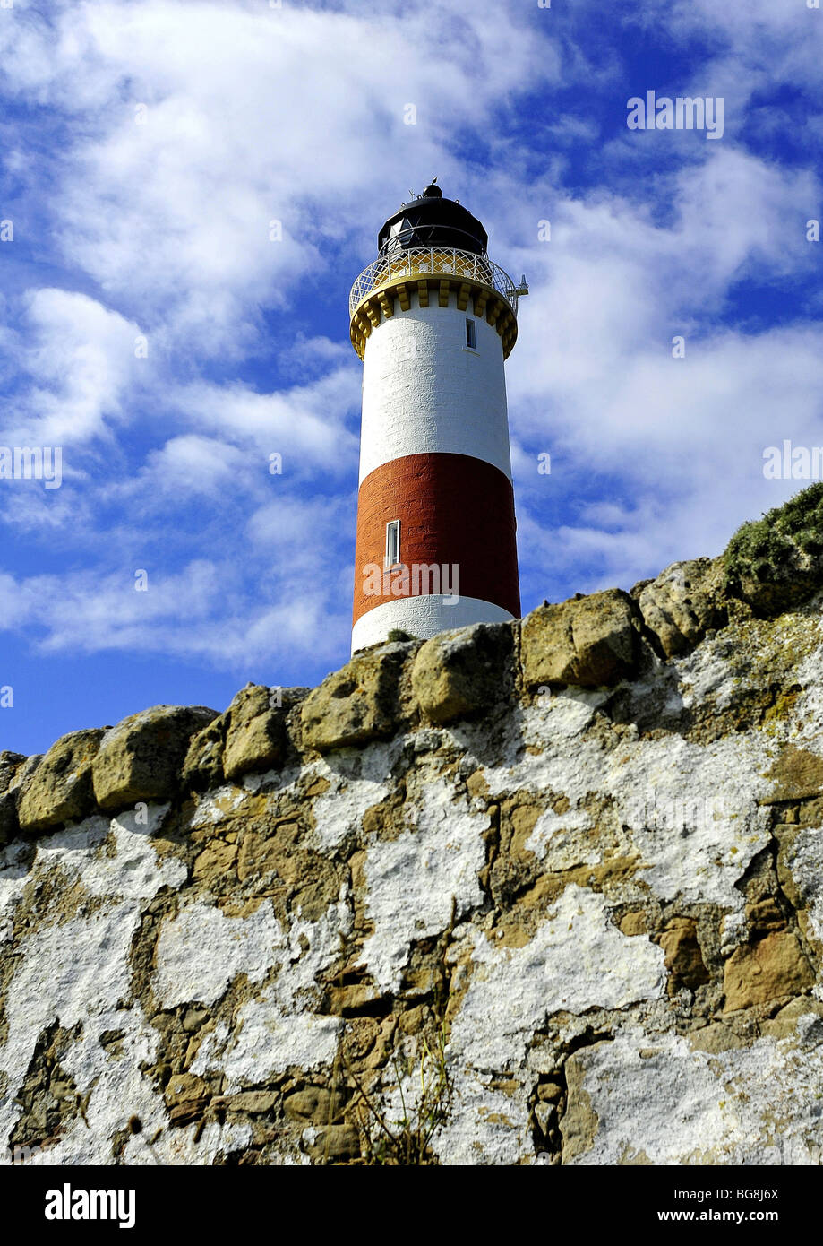 Scotland : lighthouse of the Tarbat Ness peninsula Stock Photo - Alamy