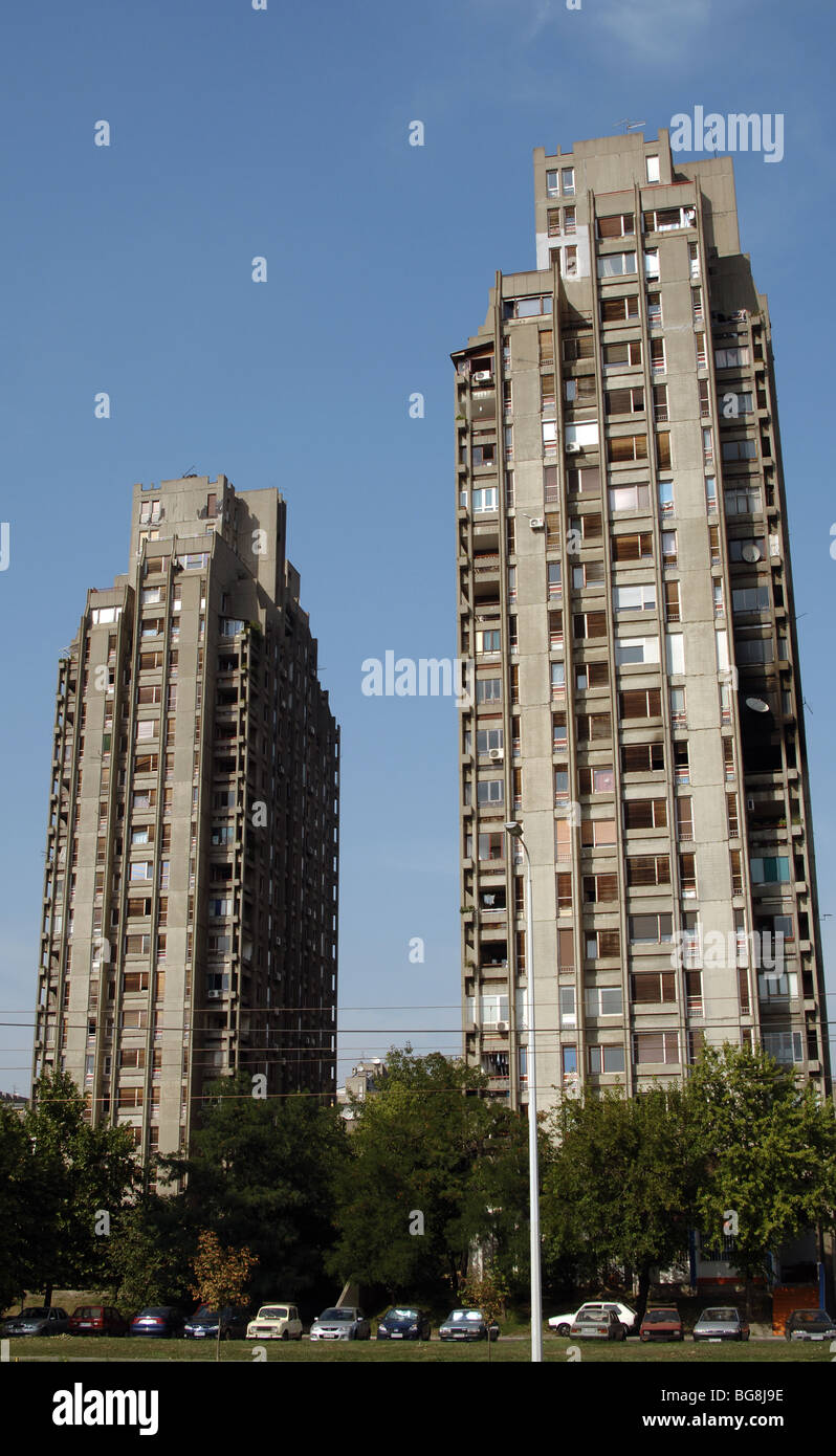 REPUBLIC OF SERBIA. BELGRADE. Communist-era buildings Stock Photo - Alamy