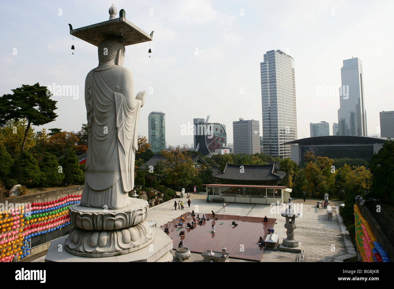 Bongeunsa Temple. Buddhist temple founded in the eighth century ...