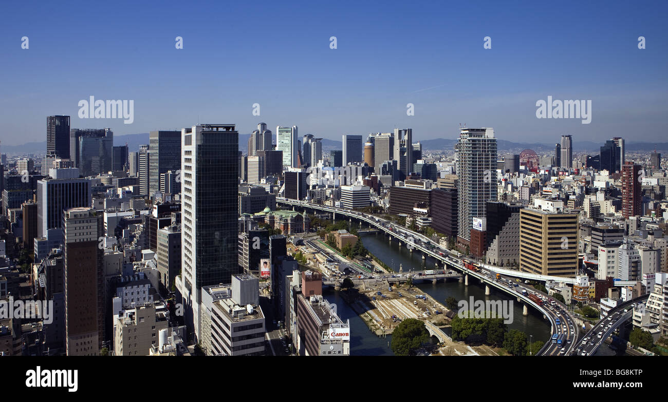 JAPAN. OSAKA. Overview of the Umeda district Stock Photo - Alamy