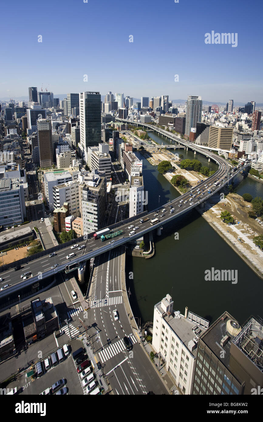 Japan osaka birds eye view hi-res stock photography and images - Alamy