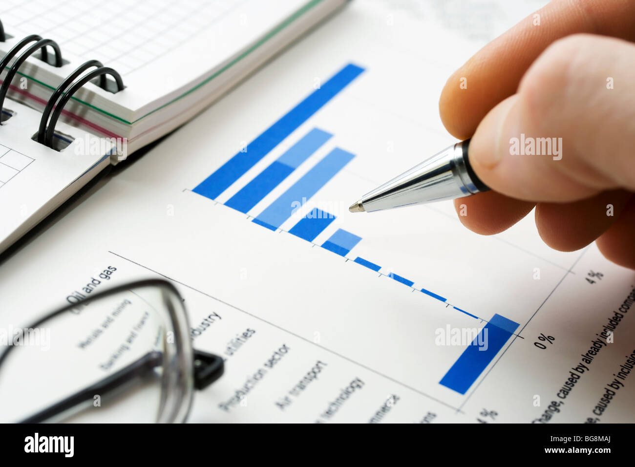 Financial accounting stock market graphs and charts Stock Photo - Alamy