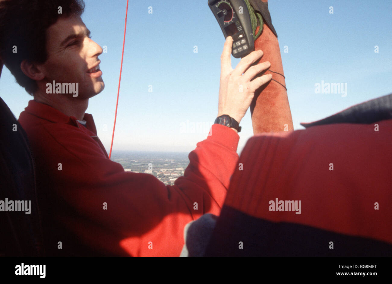 The Red balloon navigation Stock Photo - Alamy