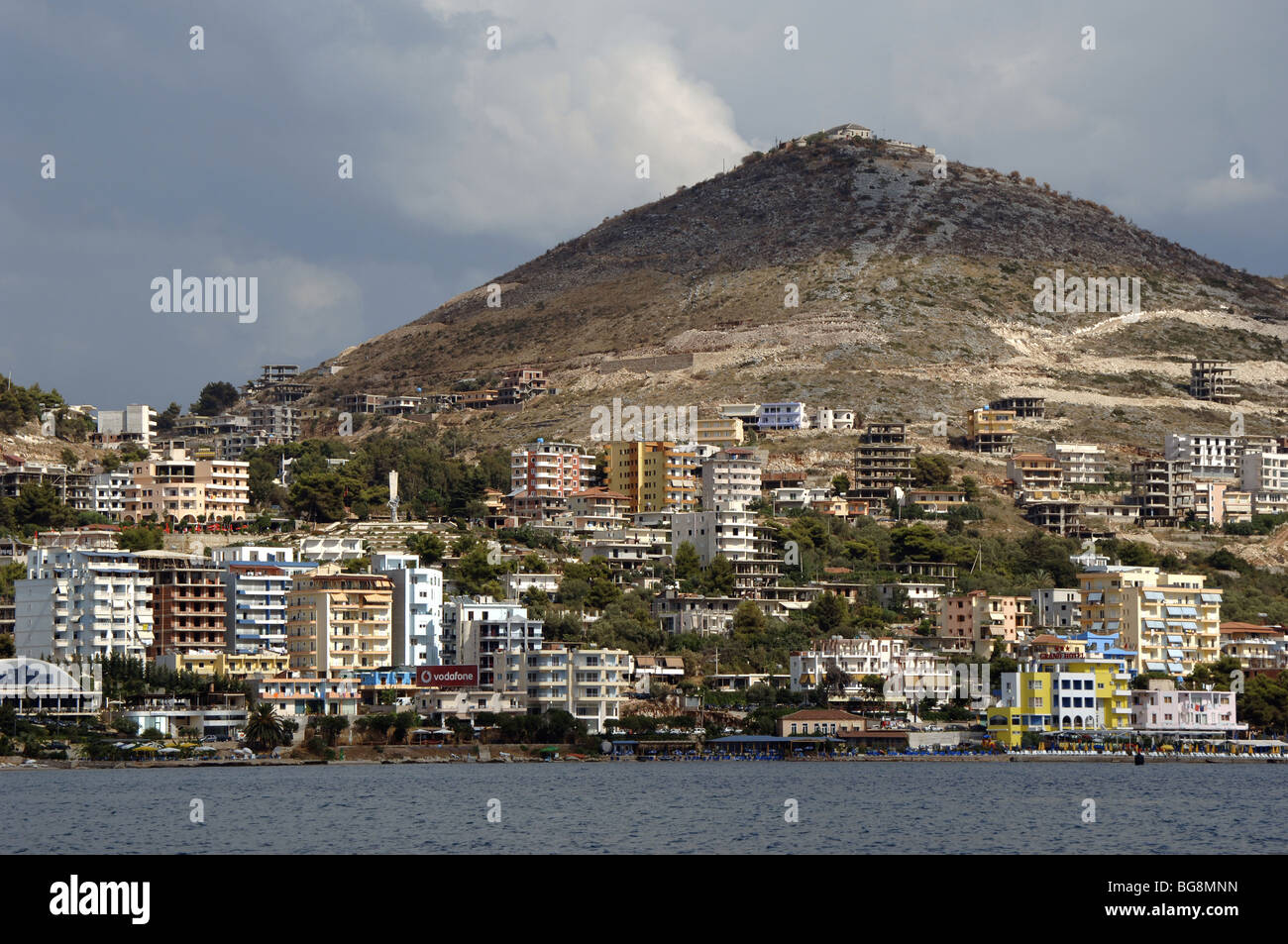 REPUBLIC OF ALBANIA. SARANDA. View of the city Stock Photo - Alamy