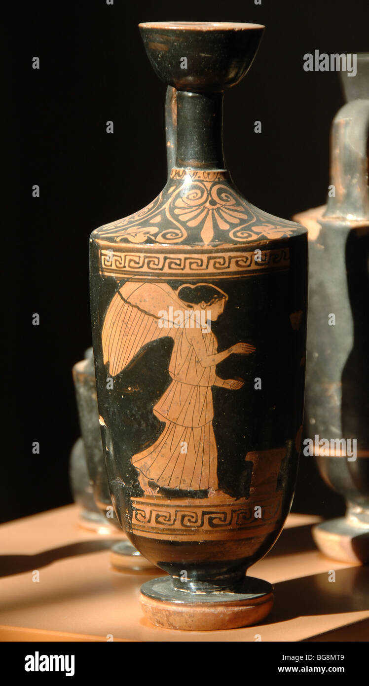 Attic LEKYTHOS red-figure. Greece Stock Photo - Alamy