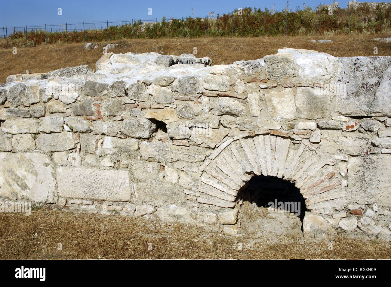 GREEK ART. REPUBLIC OF ALBANIA. Archeological site of BYLLIS, old city ...