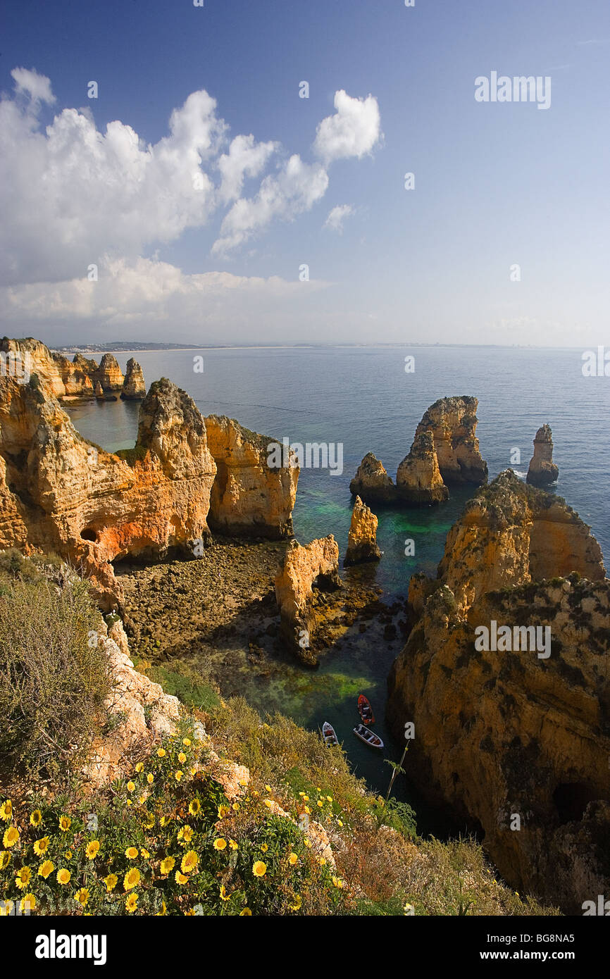Portugal. Algarve Region. Coastal landscape Stock Photo - Alamy