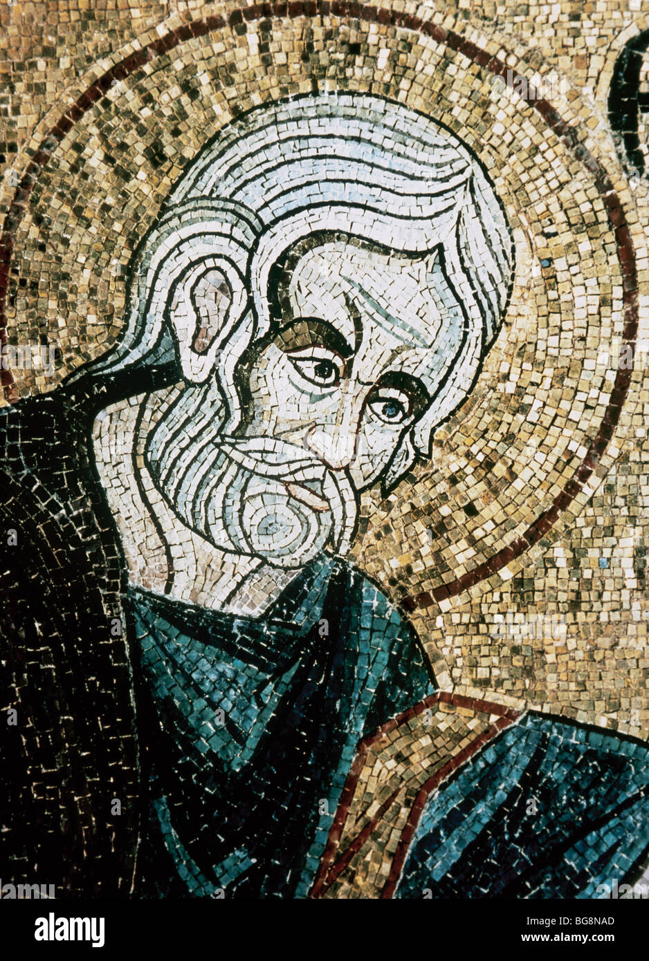 Saint John the Evangelist. Mosaic in the Baptistery of St. Mark's ...