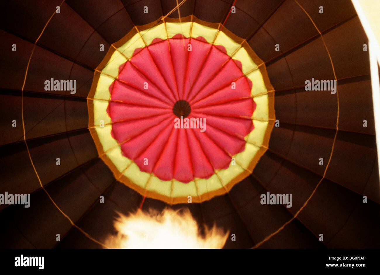 Hot air balloon inside flame hi-res stock photography and images - Alamy