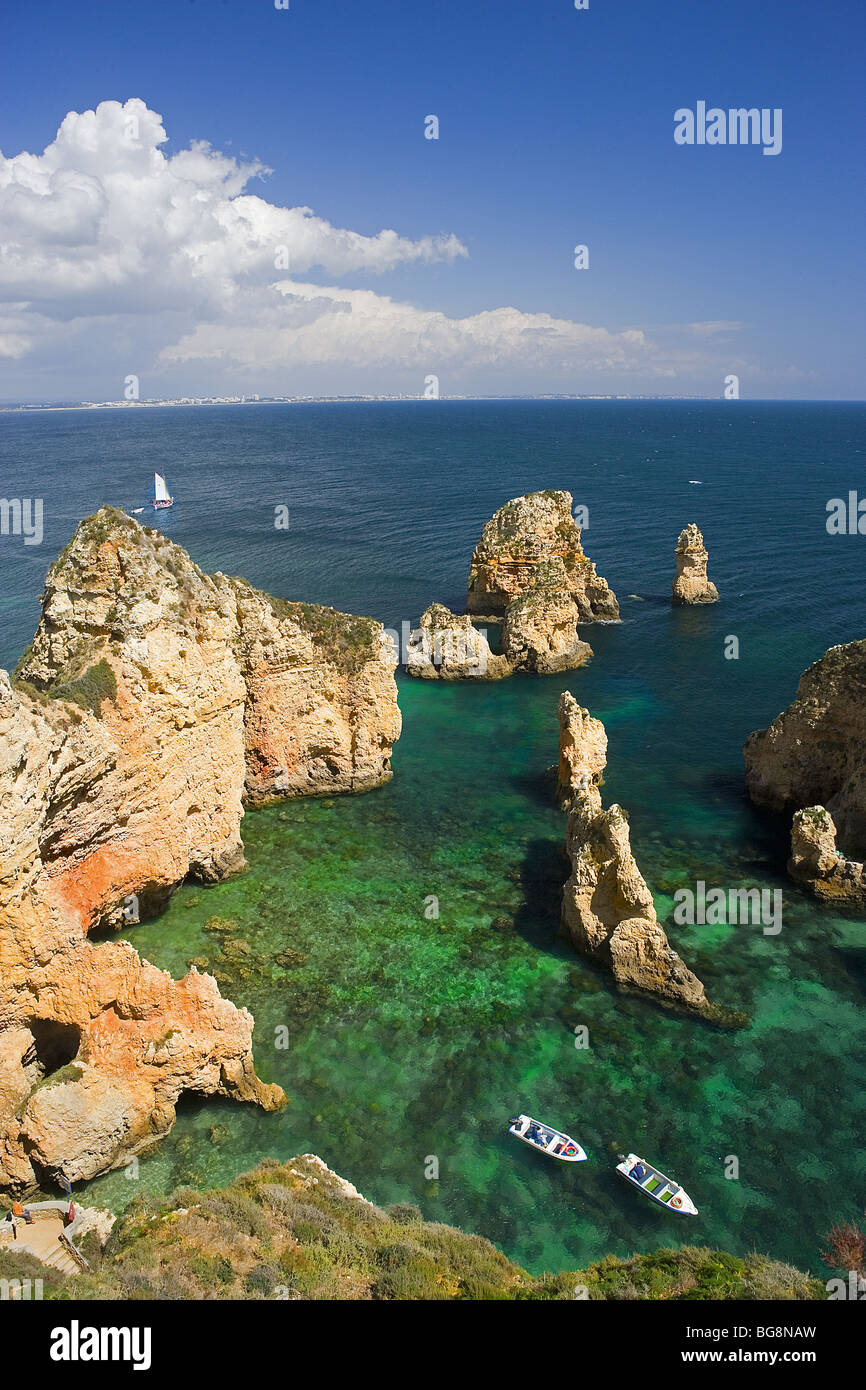 Portugal. Algarve Region. Coastal landscape Stock Photo - Alamy
