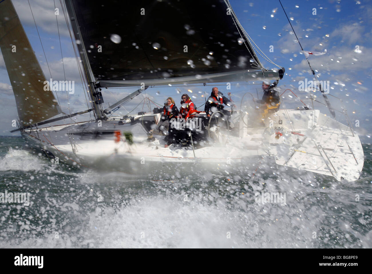 Rough weather yacht hi-res stock photography and images - Alamy