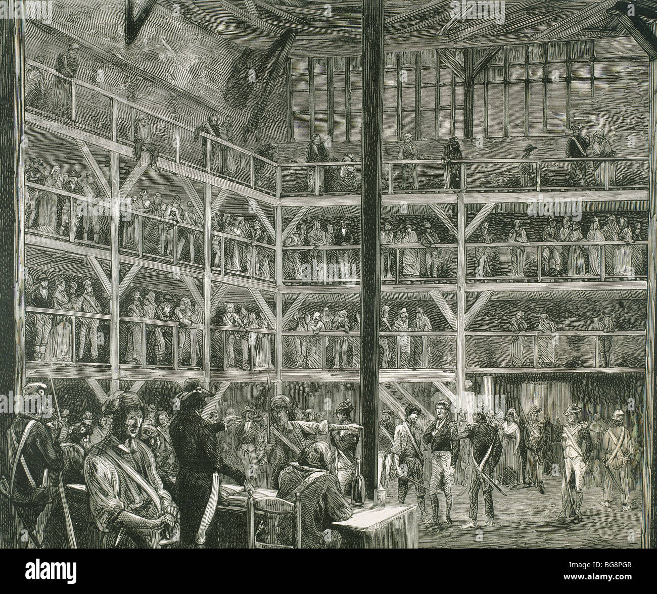 FRENCH REVOLUTION. Abbey room where the revolutionary court held its ...