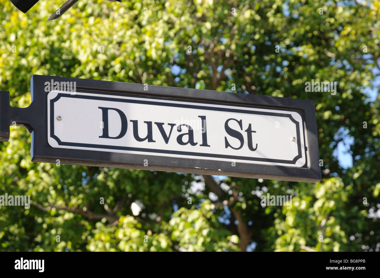 Duval street sign in Key West, Florida Keys Stock Photo - Alamy