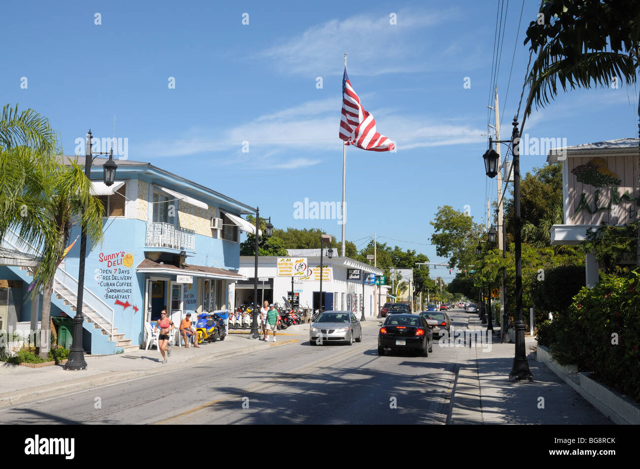 Street in Key West, Florida USA Stock Photo - Alamy