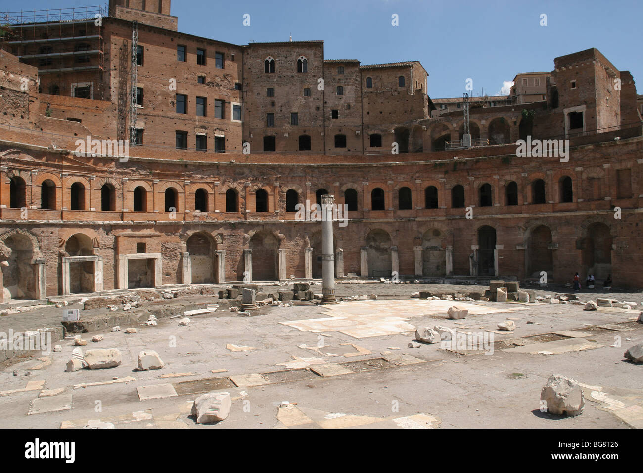 Forum of Trajan. Ruins of Trajan's Market (Mercatus Traiani). Rome ...