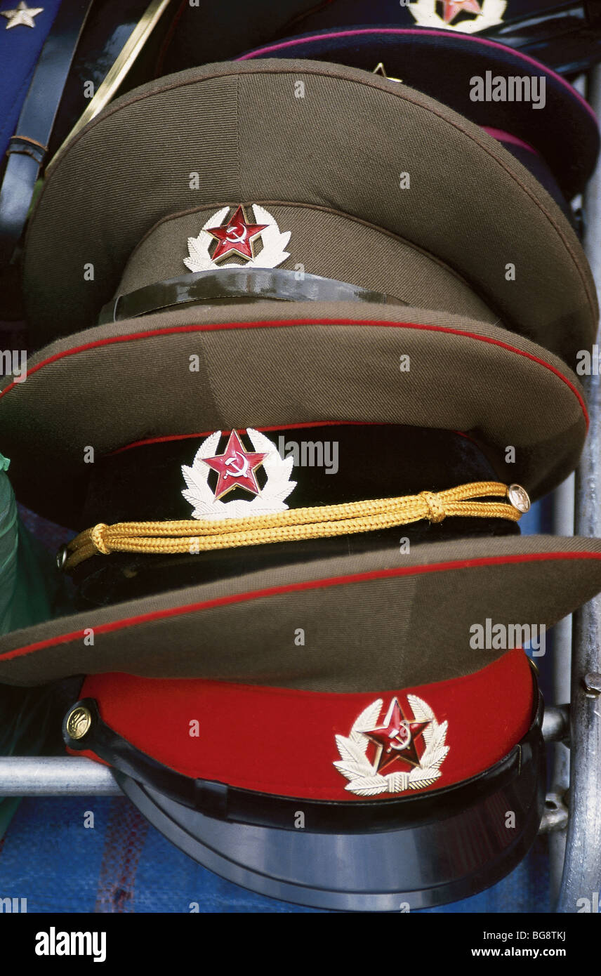 Military caps hi-res stock photography and images - Alamy