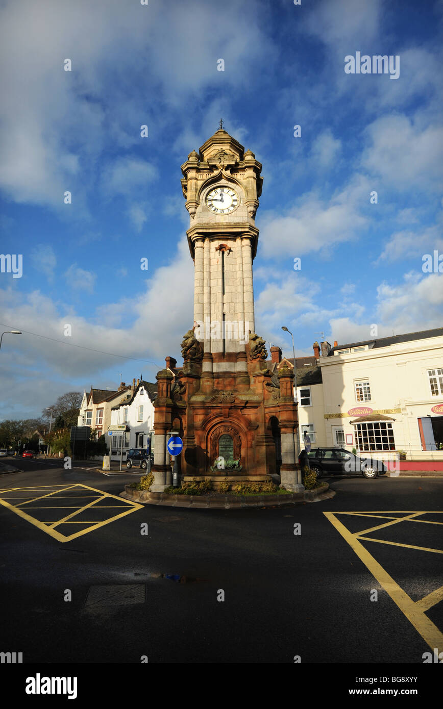 The William Miles clock tower in Exeter Stock Photo - Alamy