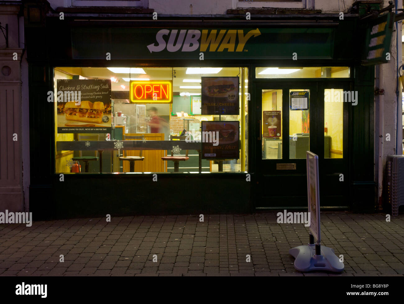 Subway sandwich shop sign hi-res stock photography and images - Alamy