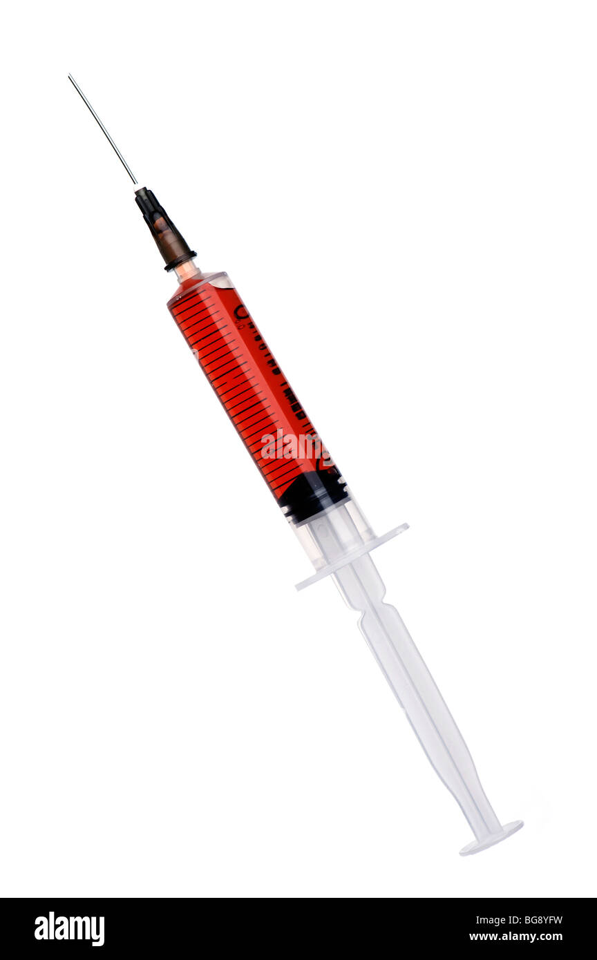 object on white - syringe close up Stock Photo - Alamy