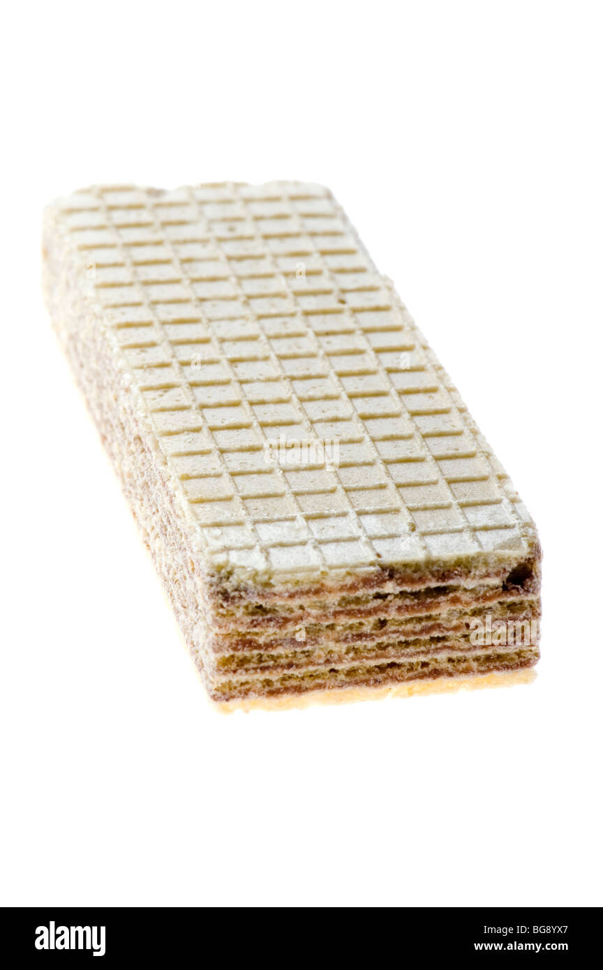 object isolatsd on white background food wafer Stock Photo - Alamy