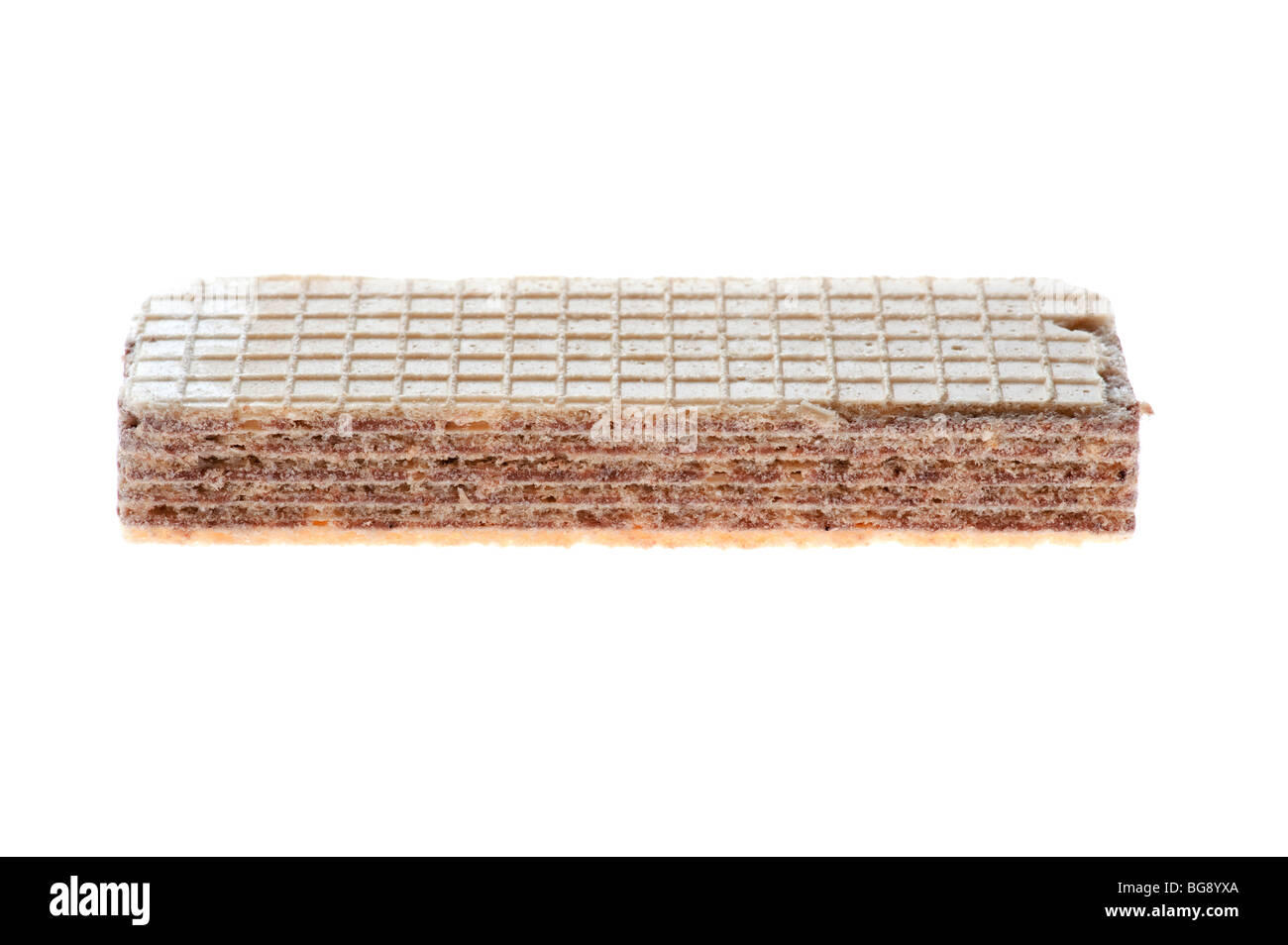 object isolatsd on white background food wafer Stock Photo - Alamy