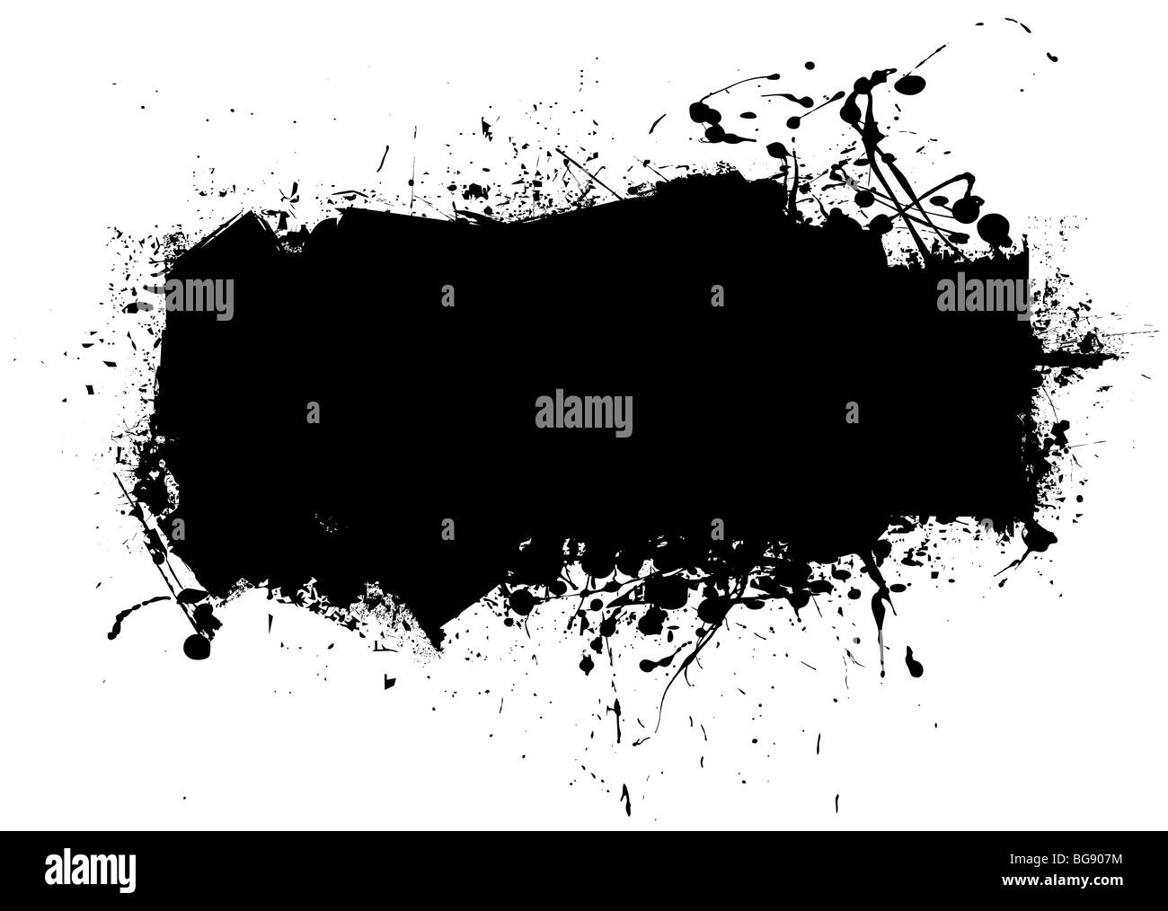 Black ink splat abstract background with room to add text Stock Photo ...
