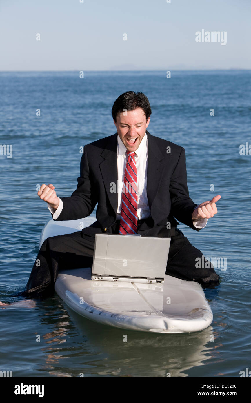 Working on a vacation hi-res stock photography and images - Alamy