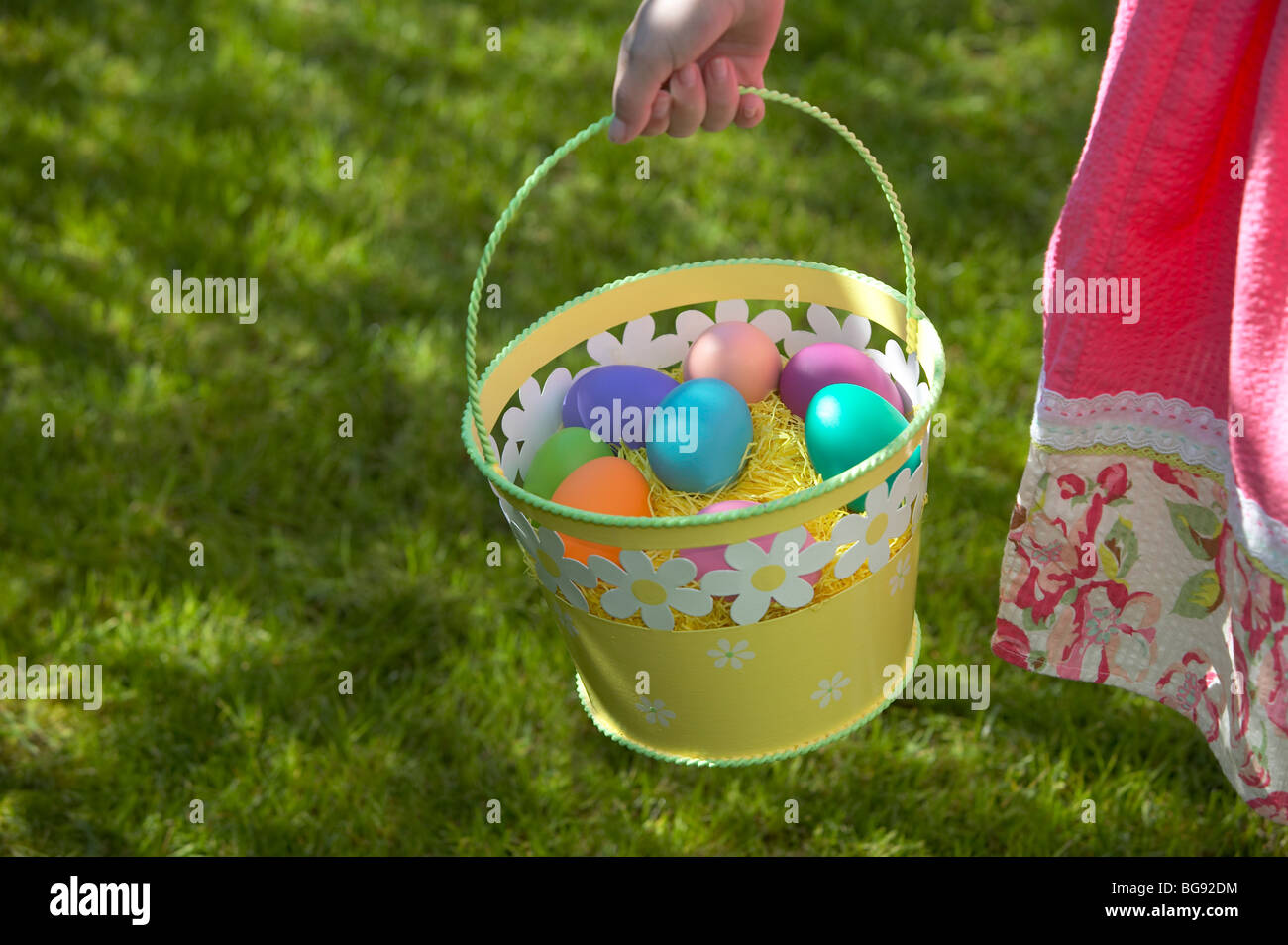 Child walking easter eggs hi-res stock photography and images - Alamy