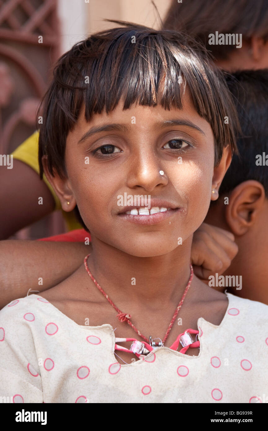 Indian child smiling Stock Photo - Alamy