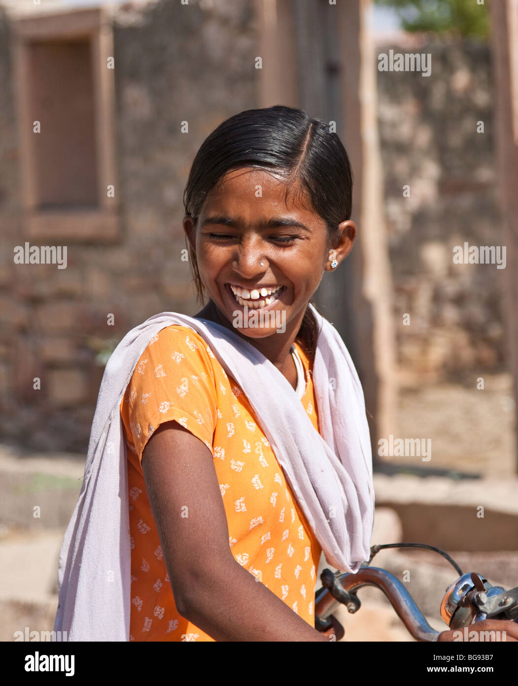 Happy Indian girl Stock Photo - Alamy