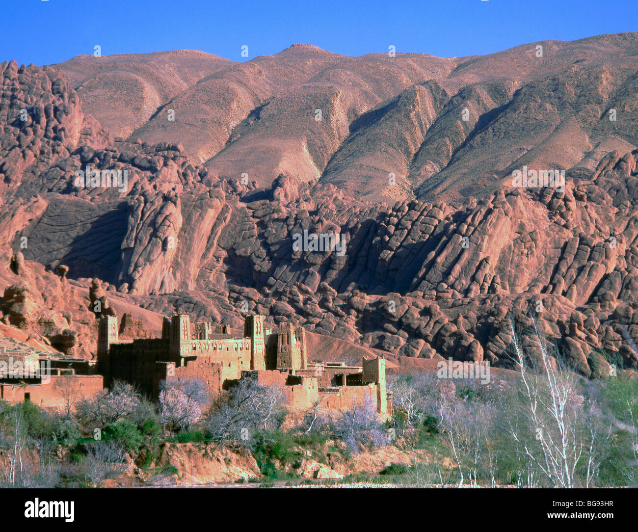 Morocco Dades Gorge fortified village Stock Photo - Alamy