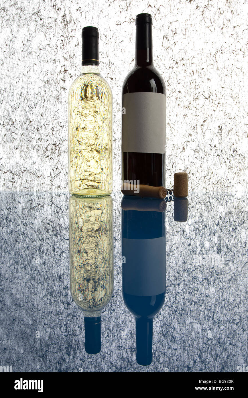 Bottles of wine Stock Photo - Alamy