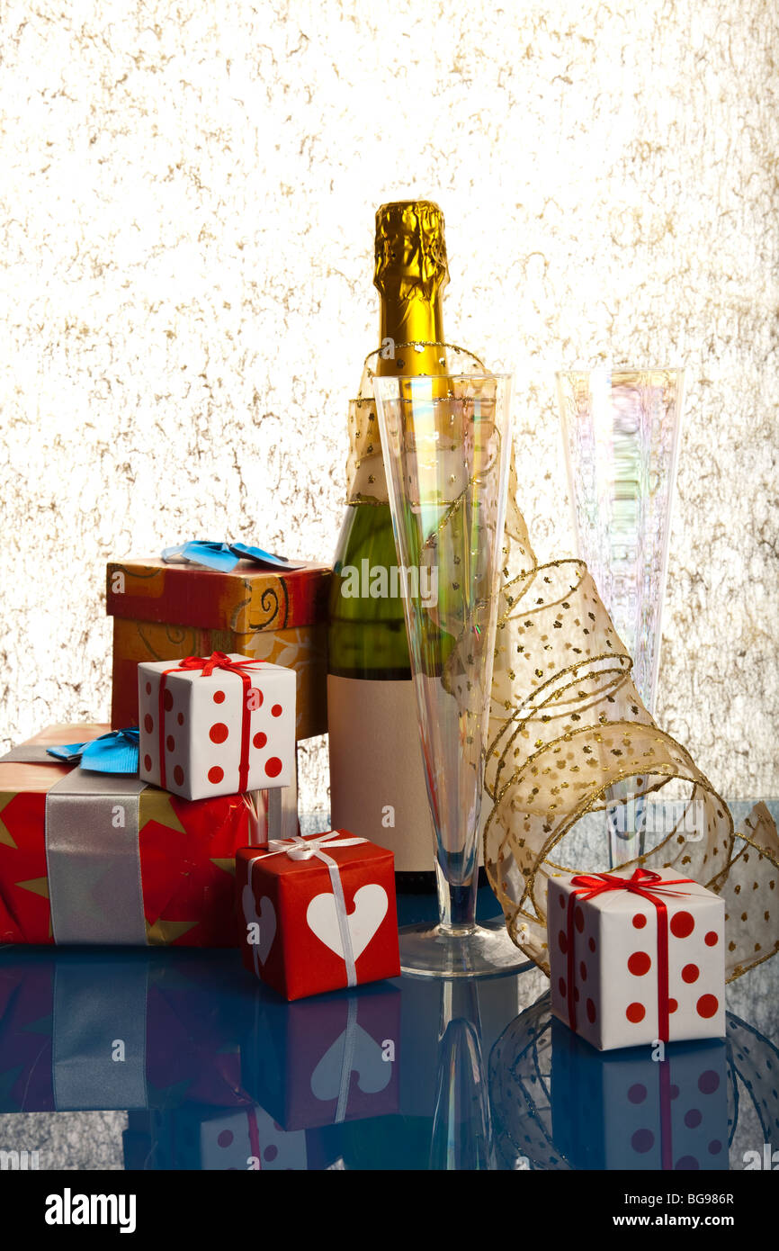 Party with champagne Stock Photo - Alamy