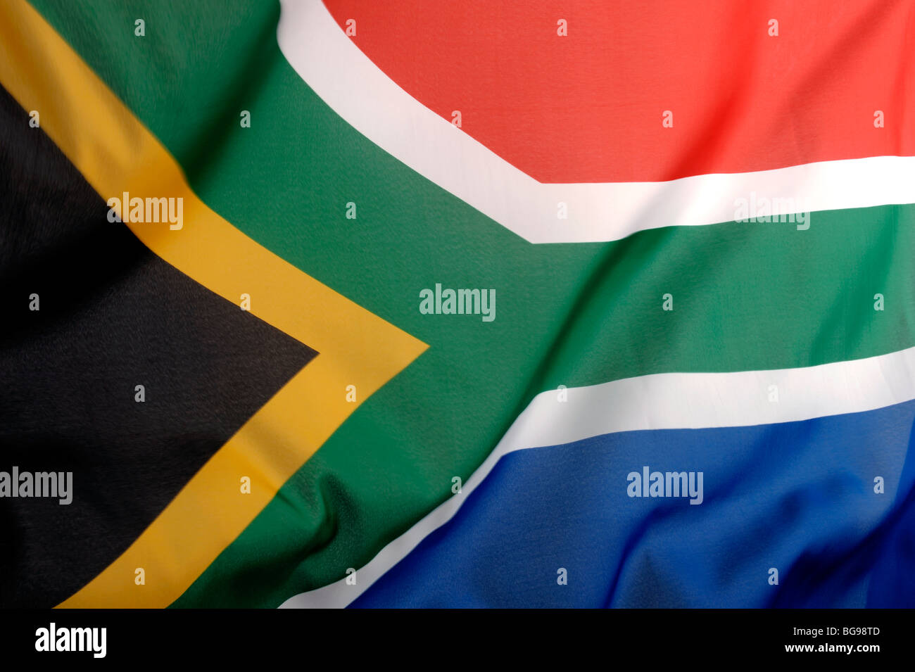 South African Flag Wavy
