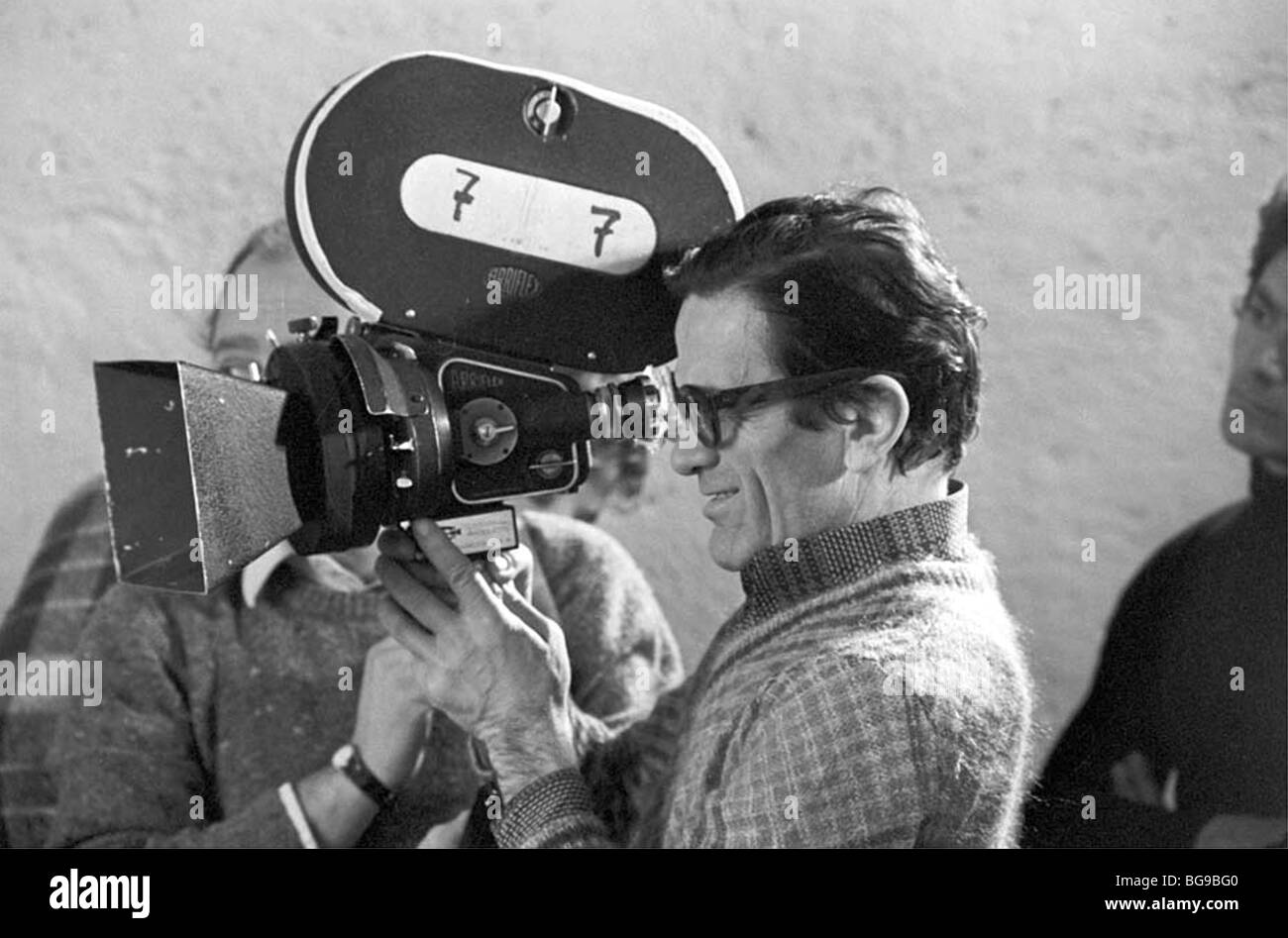 Pier Paolo Pasolini Pier Paolo Pasolini Shooting Picture Black and ...