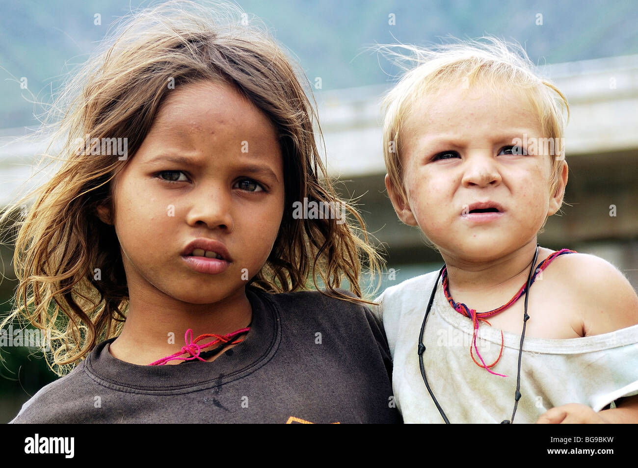 Children of Kullu Valley Stock Photo - Alamy
