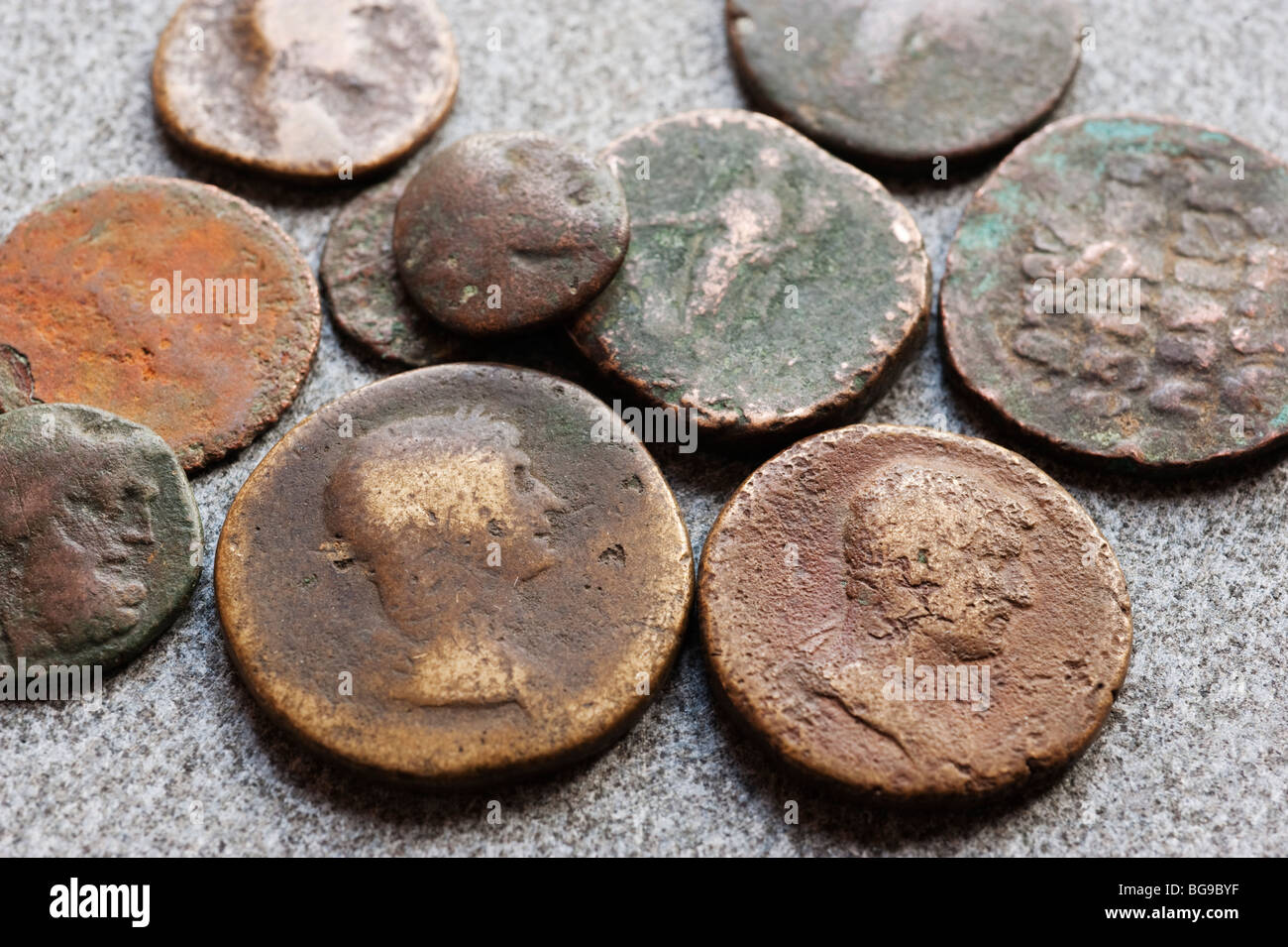 Roman coins hi-res stock photography and images - Alamy