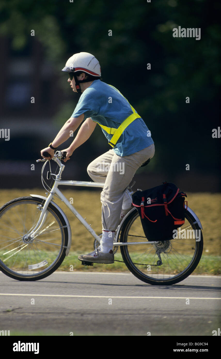 Man riding a bicycle Stock Photo - Alamy