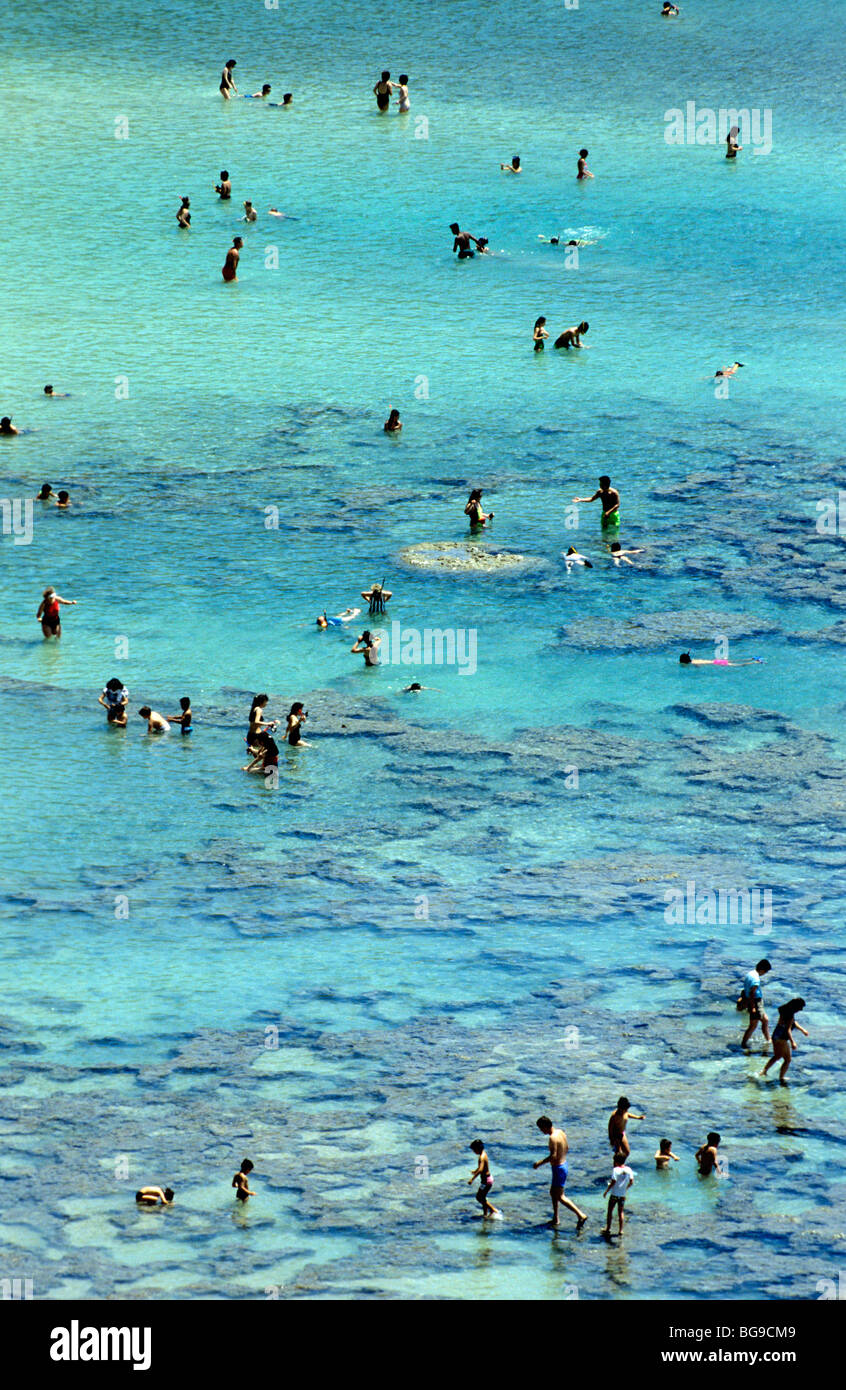 People in the sea Stock Photo - Alamy