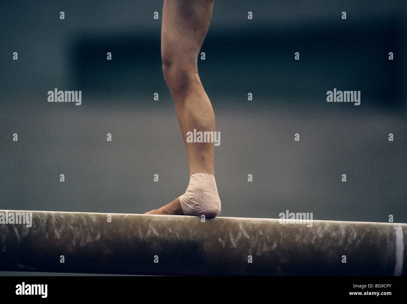 Gymnast balance beam leg hi-res stock photography and images - Alamy