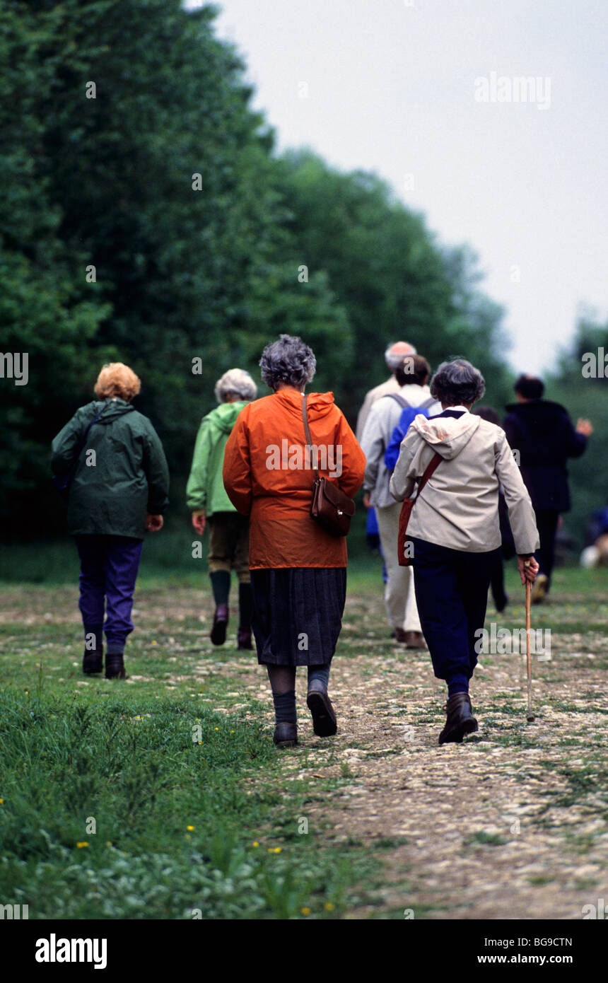 Group of women hill walkers Stock Photo - Alamy