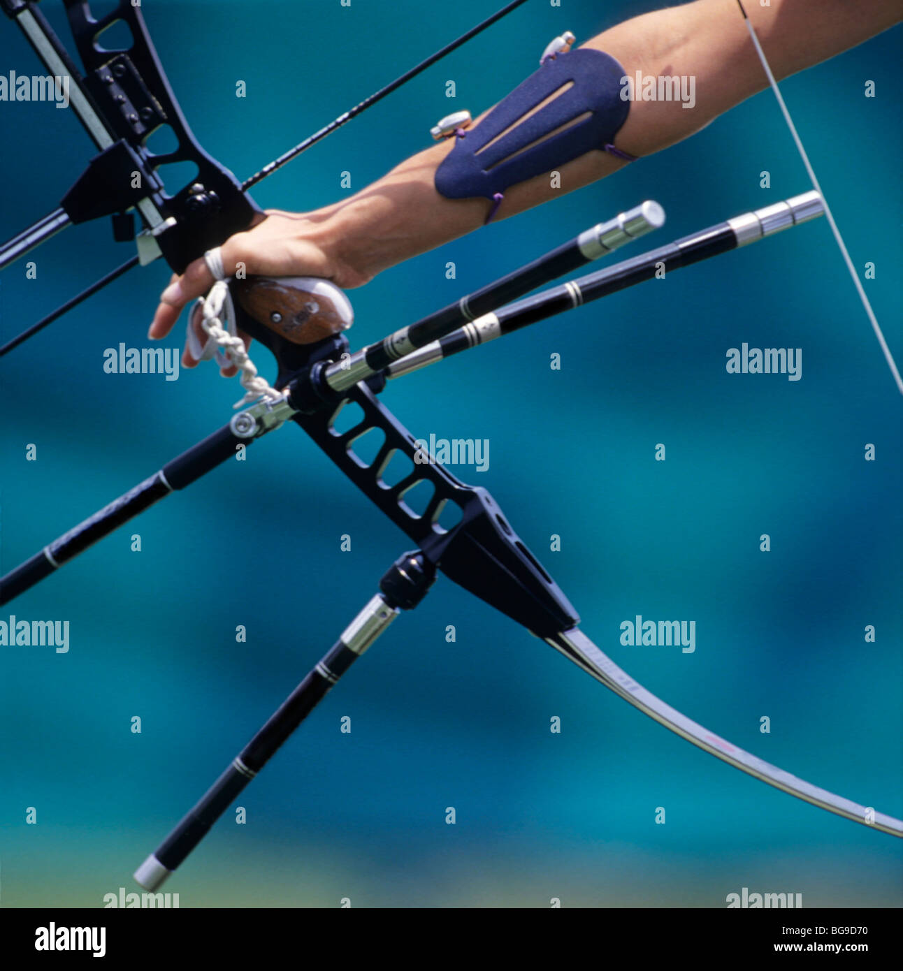 Close up of an archers bow Stock Photo - Alamy