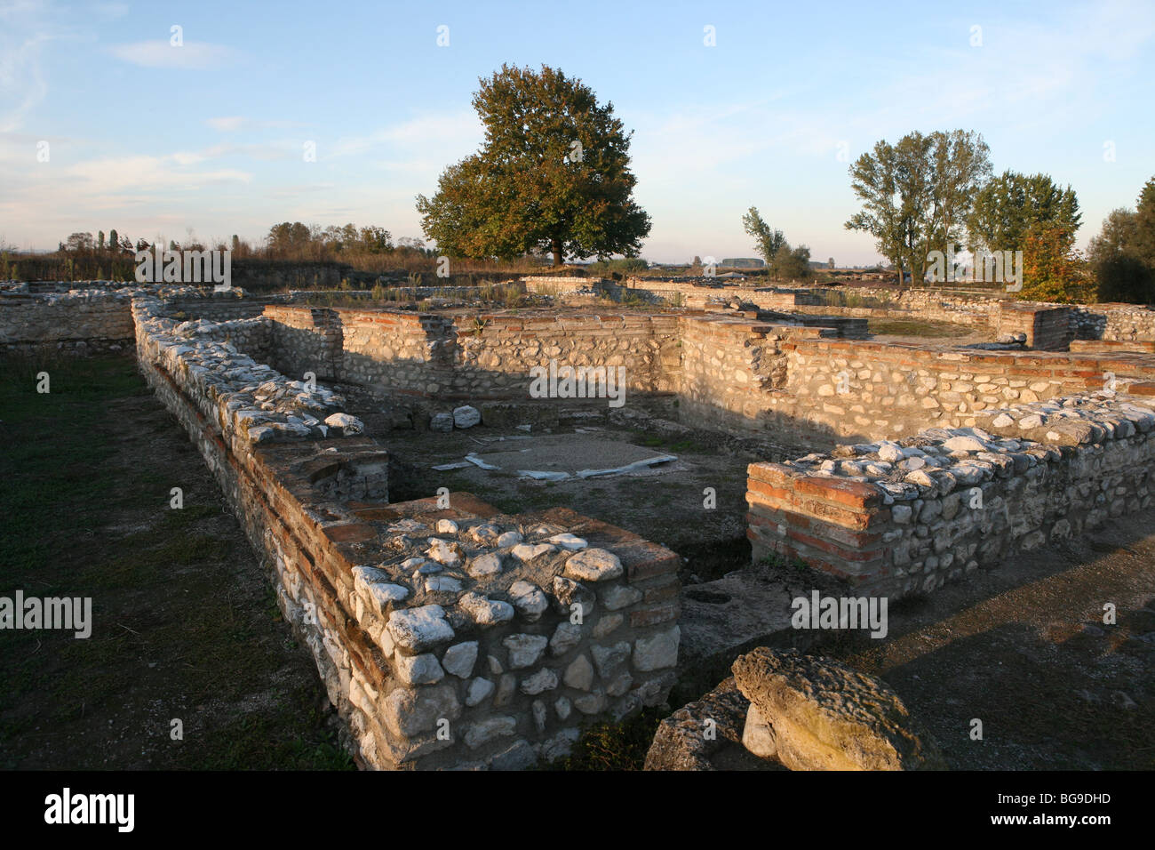 The Polygon Building Ancient Dion Greece Stock Photo - Alamy