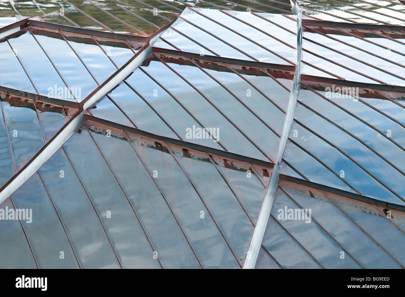 The roof of The Core education building at The Eden Project in Cornwall ...