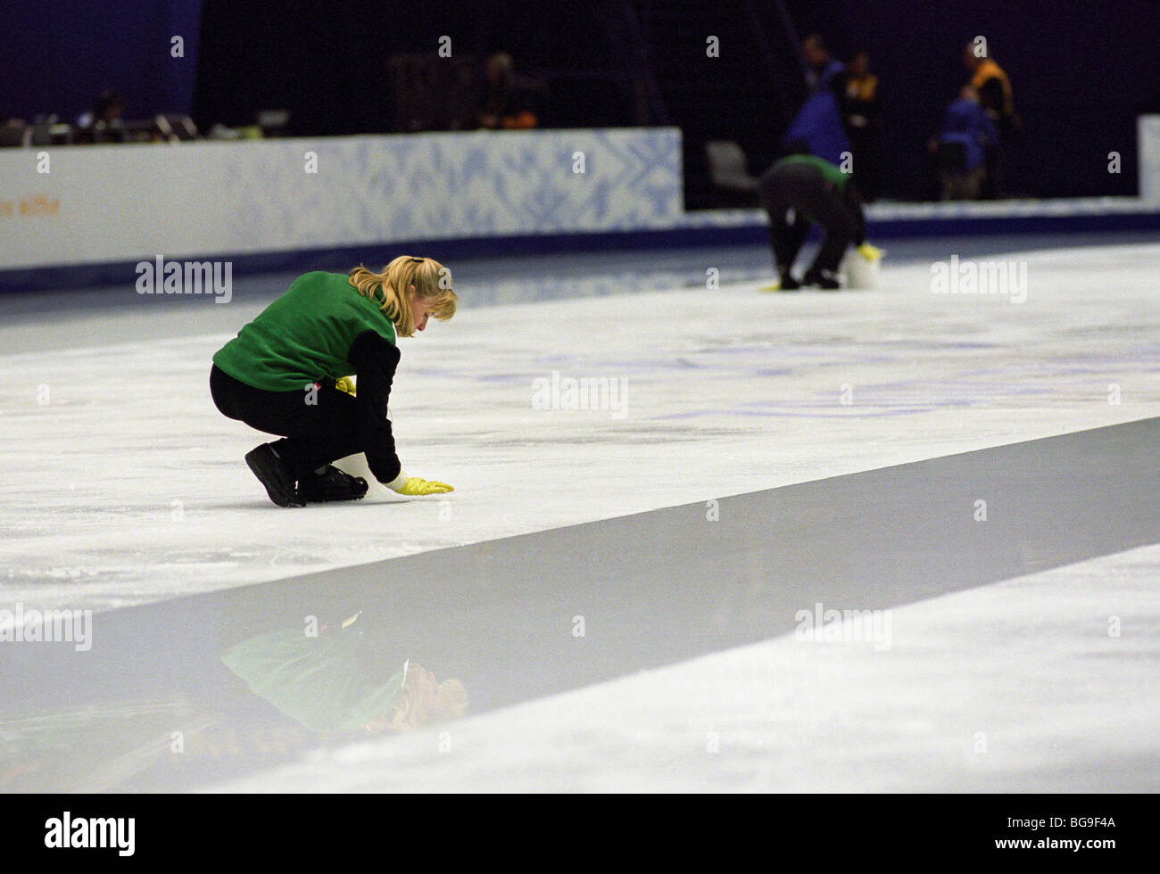 ice rink maintenance Stock Photo - Alamy