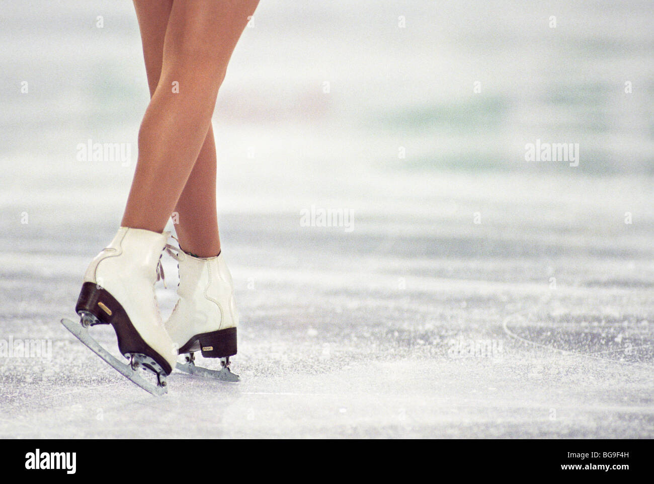 female ice skater performing routine Stock Photo - Alamy